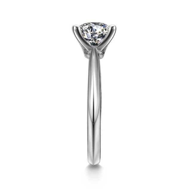 'Priyanka' 1 To 2 Carat Genuine Princess Cut Moissanite Solitaire Ring ...